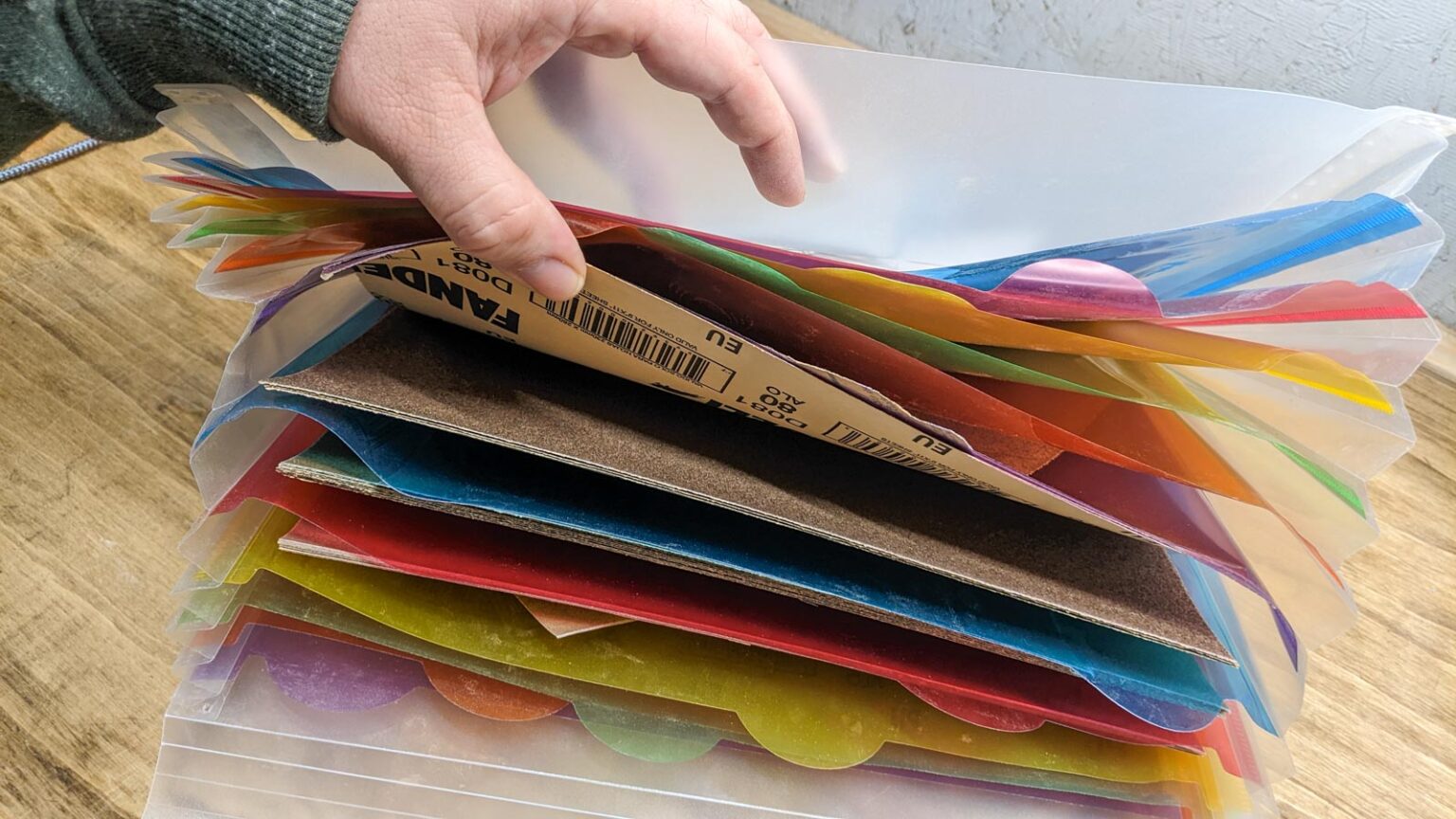 Easy Sandpaper Storage Ideas - Garage Hobbyist